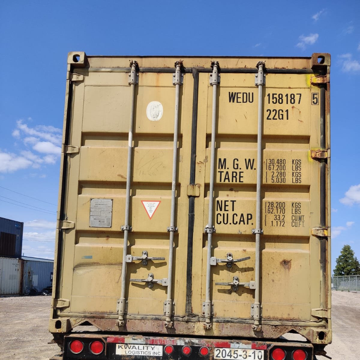WEDU1581875 - 20' Used Shipping Container (BURLINGTON) – Supernova ...